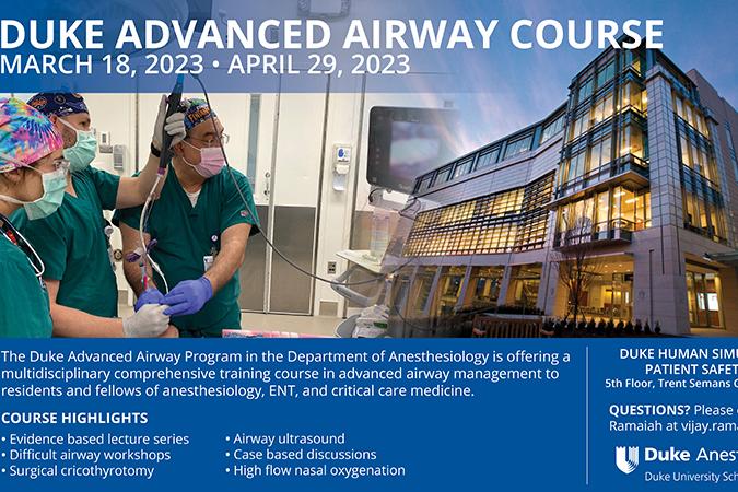 Duke Advanced Airway Course | Duke Department of Anesthesiology