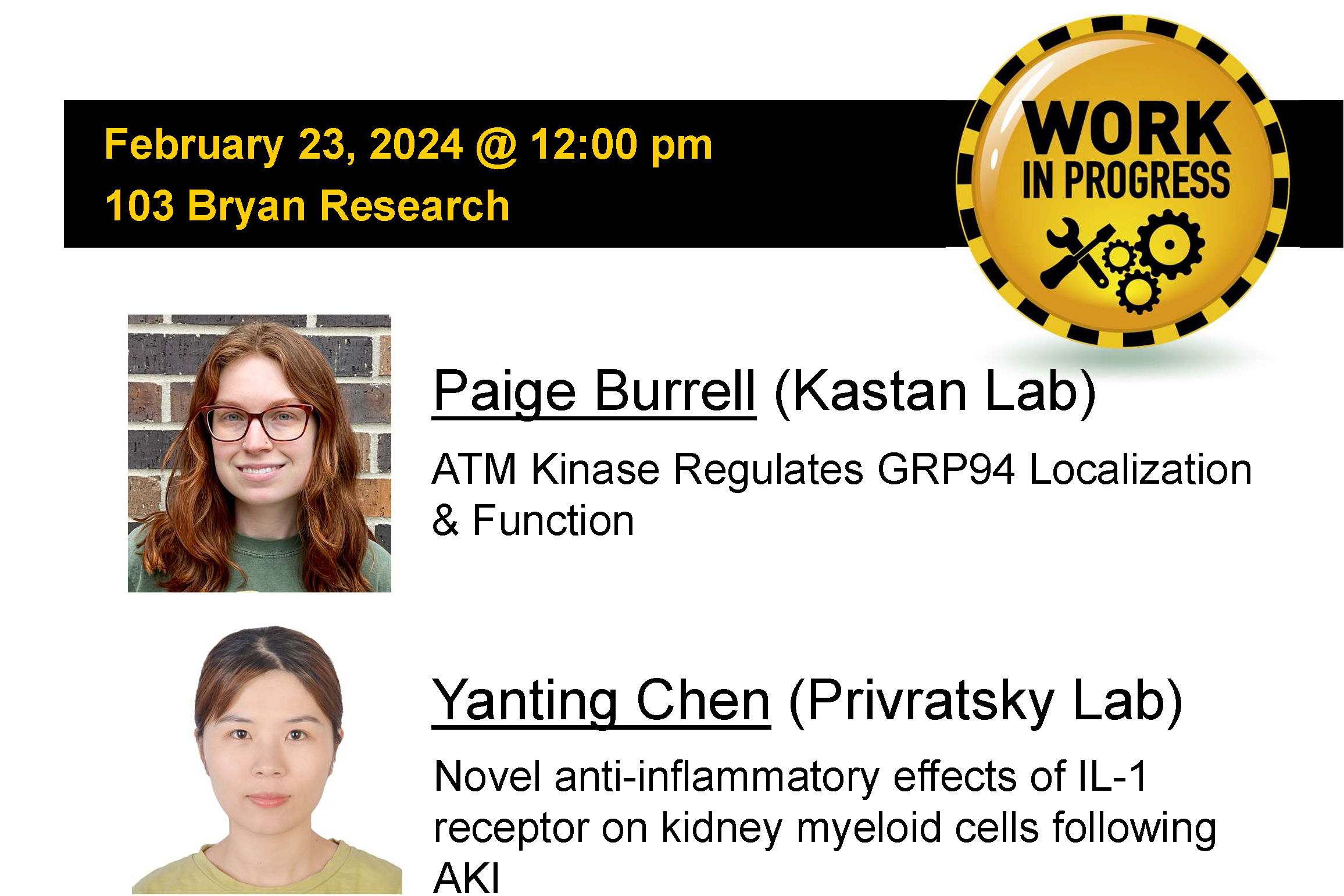 PCB Works in Progress | Duke Department of Pharmacology and Cancer Biology